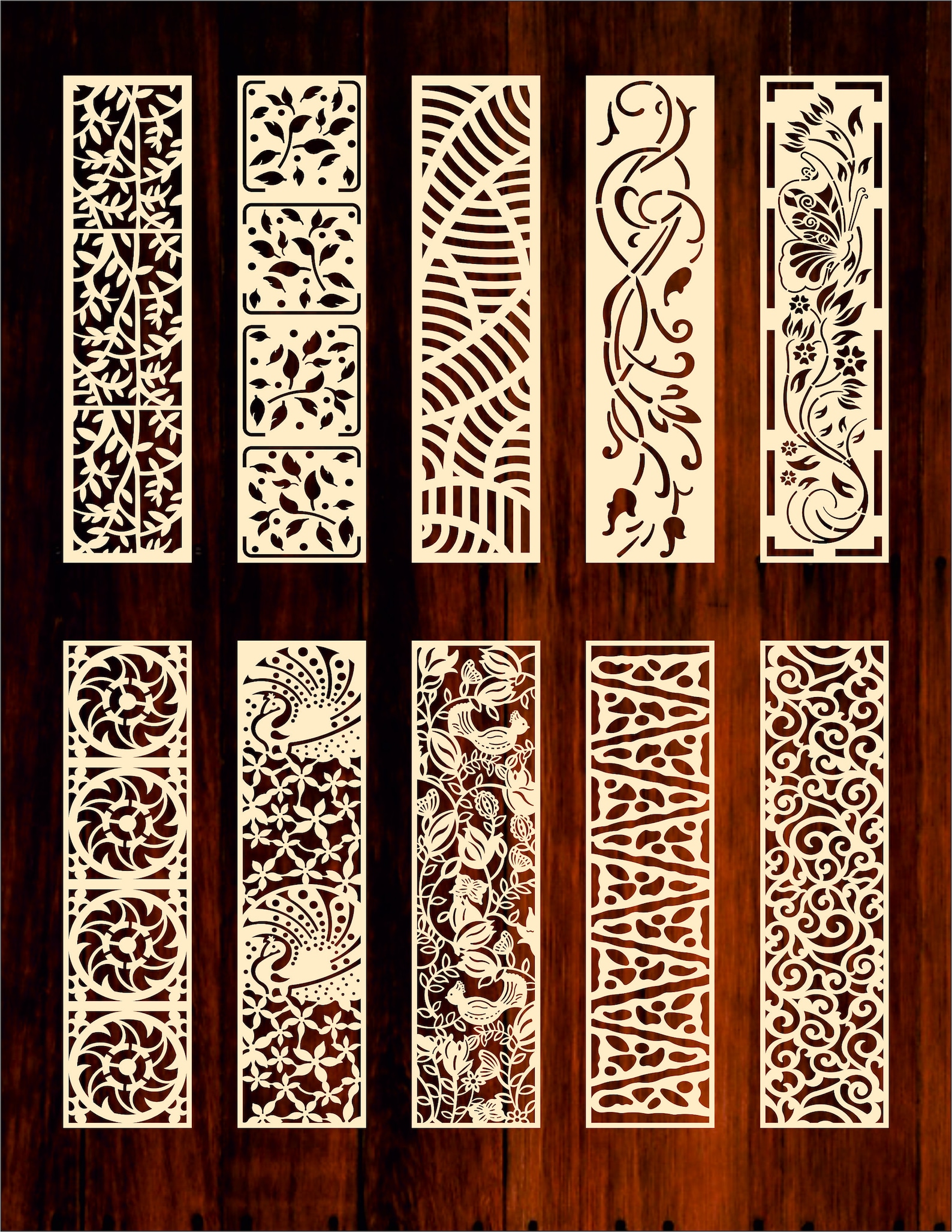 Decorative Panel,laser Cut Wood Panel, CNC Panel, Dxf Panel | Engraving ...