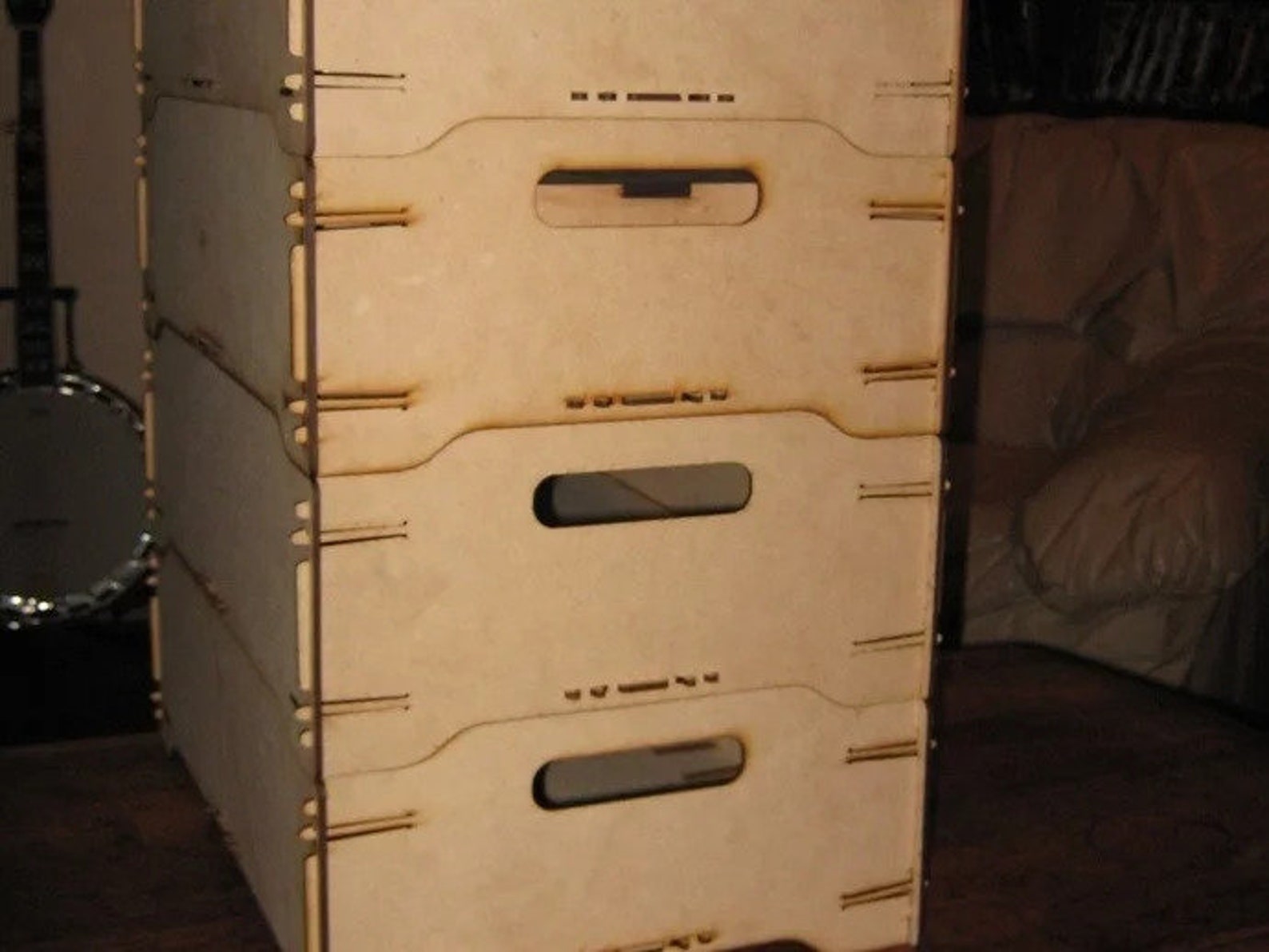 Storage Box, Wooden Cupboard, MDF Cupboard, Stackable Storage Box ...