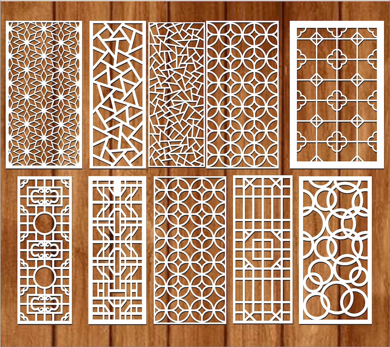 Dxf Panel, Laser Cut Wood Panel, SVG, CNC, Dxf Files, Engraving SVG ...