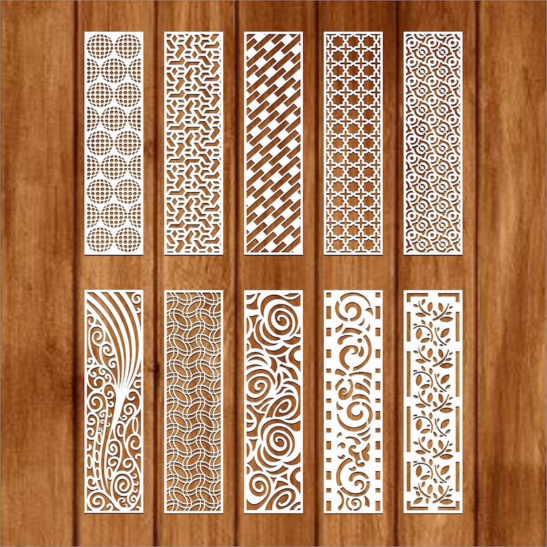 Decorative Panel Laser Cut Wood Panel, CNC Panel, Dxf Panel Engraving ...