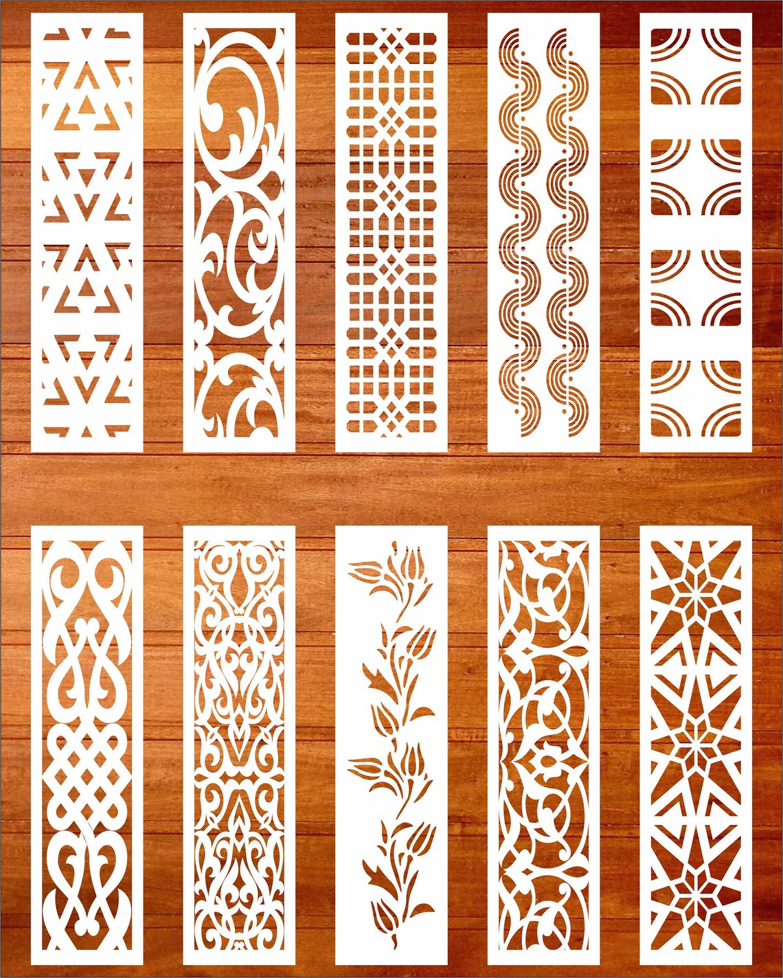 Decorative Panel Laser Cut Wood Panel, CNC Panel, Dxf Panel | Engraving ...