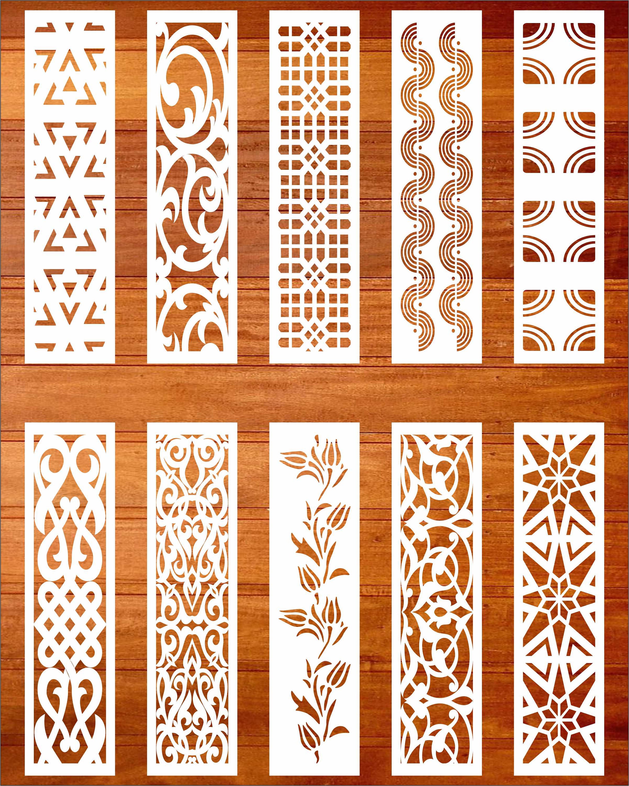 Decorative Panel Laser Cut Wood Panel, CNC Panel, Dxf Panel | Engraving ...