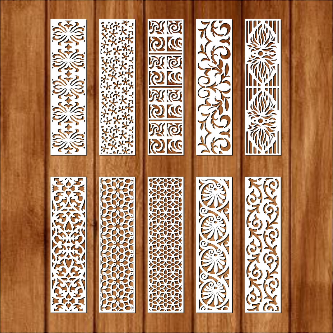 Decorative Panel Laser Cut Wood Panel, CNC Panel, Dxf Panel Engraving ...