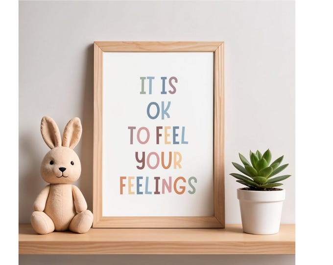 It is OK to Feel Your Feelings Printable-child Feelings Sun-kids ...