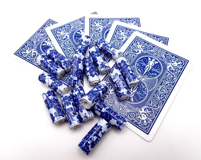 Paper Beads 16 Count Tubular Craft Supplies Jewelry Making LPB107 - Etsy