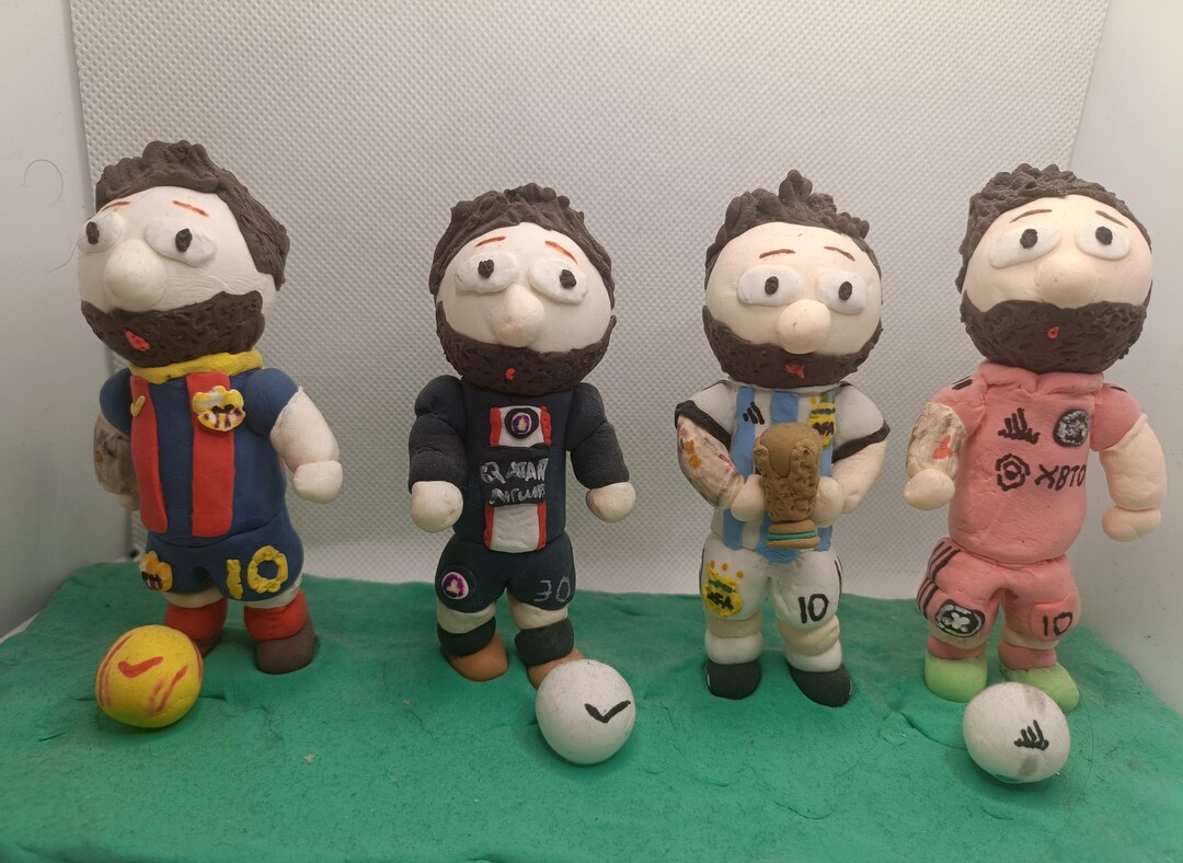 The Four Messi's Handmade Clay Model - Etsy