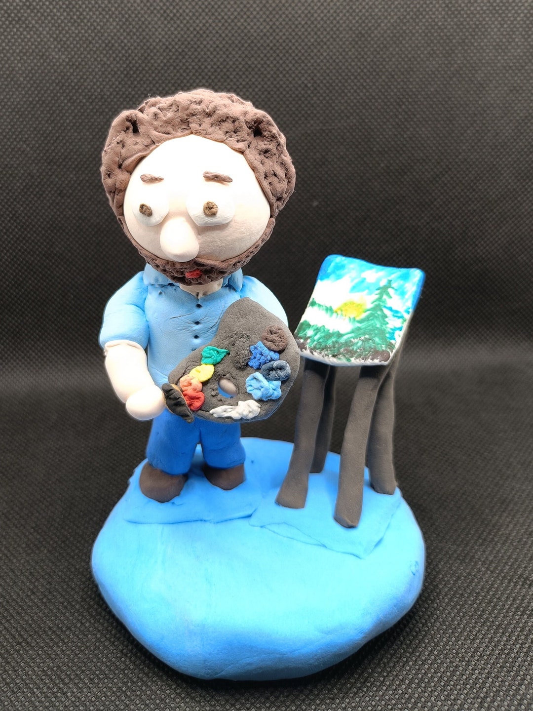 Bob Ross Handmade Clay Model - Etsy