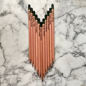 Plantable Engraved Pencils, Engraved Eco Friendly Pencil Favors ...
