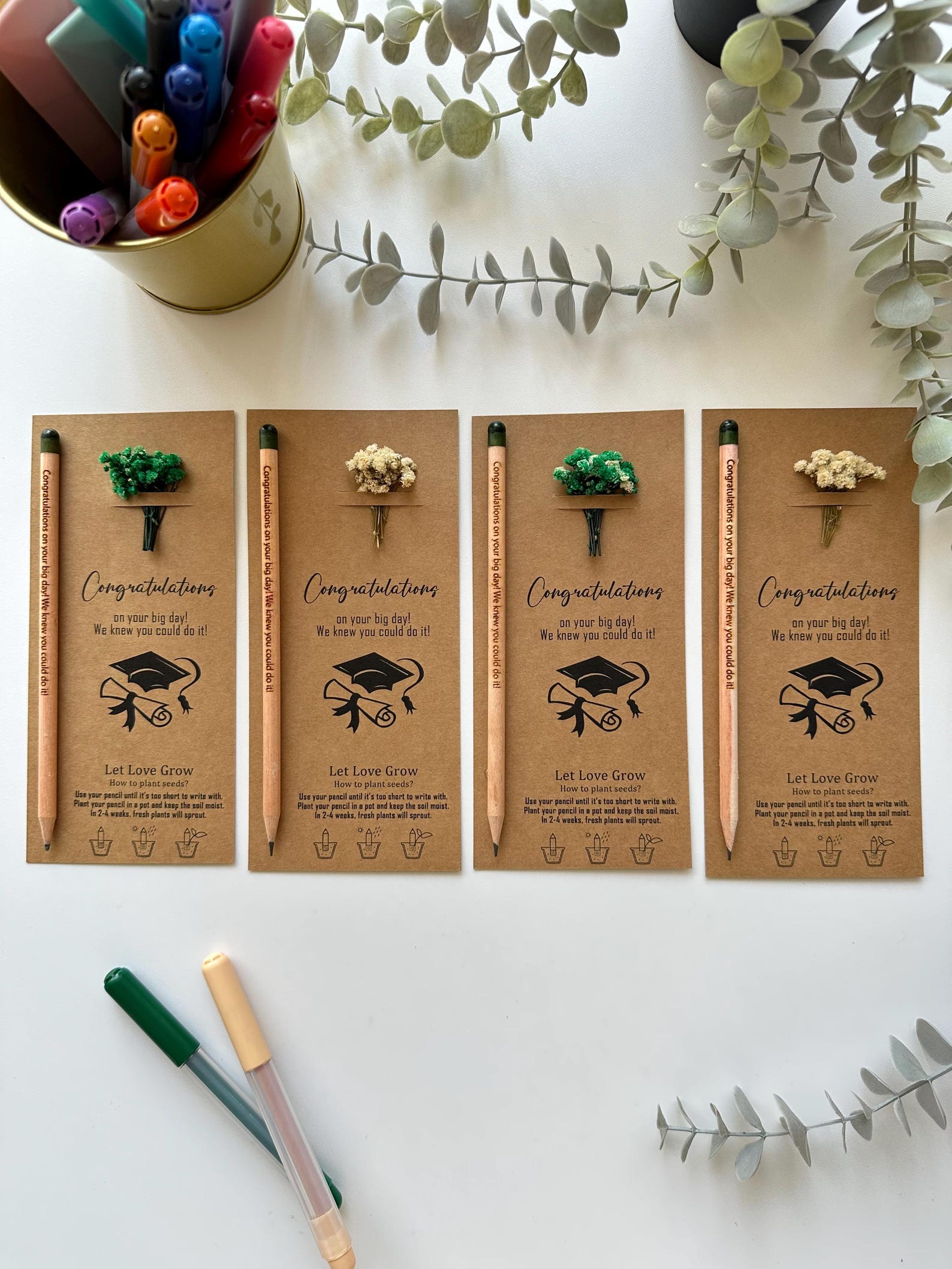 Graduation Pencil Gift, Graduate Pencils, Graduation Pencil Favors ...