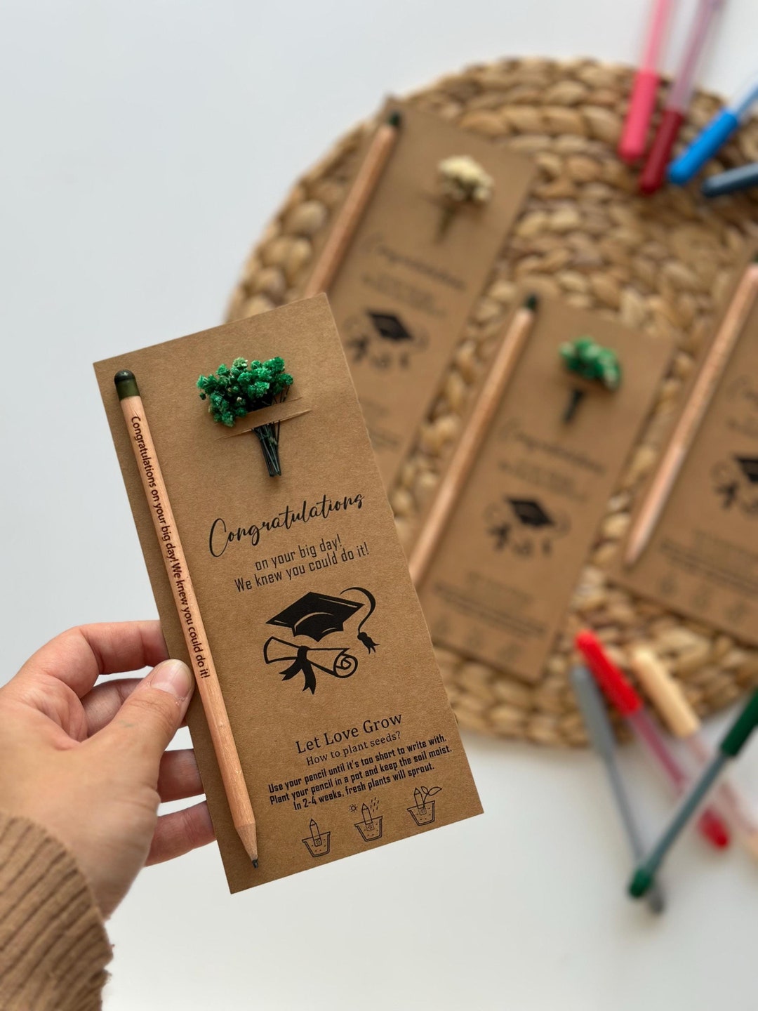 Graduation Pencil Gift, Graduate Pencils, Graduation Pencil Favors ...