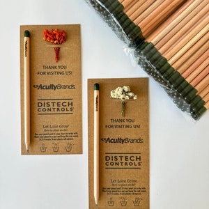 Personalized Corporate Seed Pencil Gifts for Clients, Company Event ...