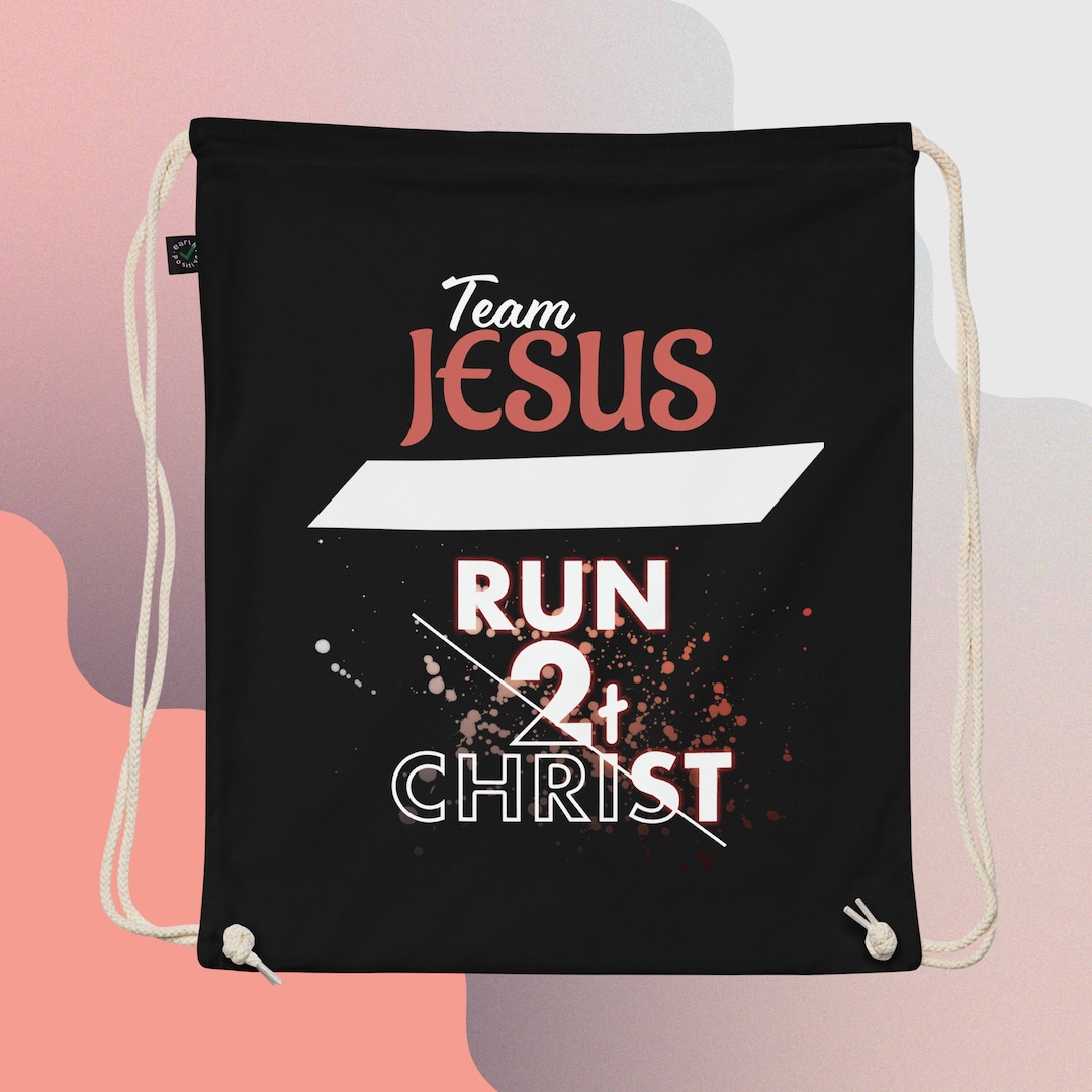 TEAM JESUS X R2C Cotton Drawstring Bag - Etsy