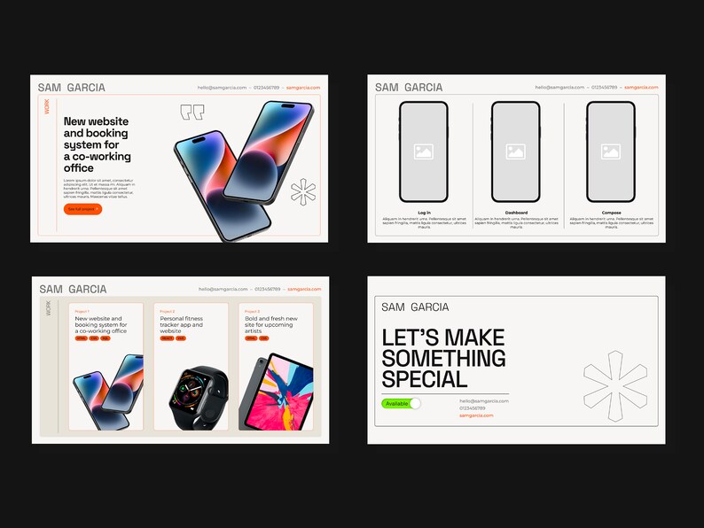 Figma Front-end Developer Portfolio Template, Modern Tech (digital ...