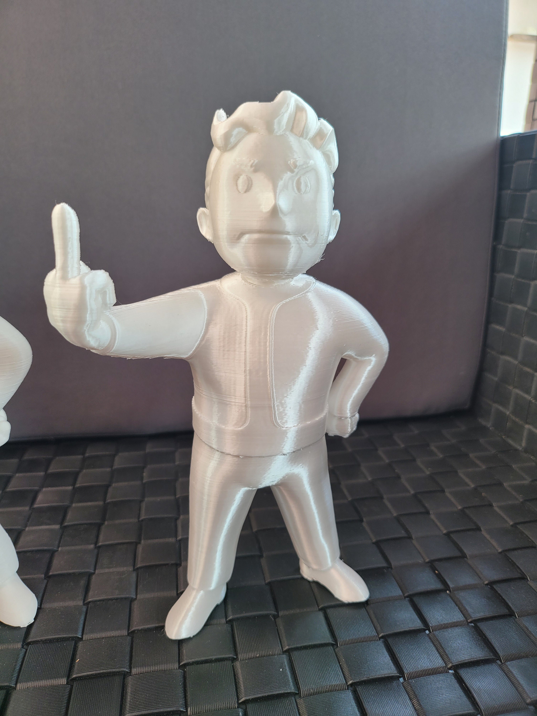 Fallout Bobblehead Inspirated Angry Vault Boy - Etsy