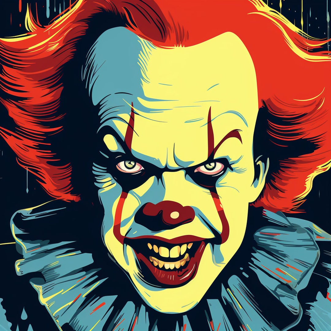 FAN ART Pop Art Horror Clown pennywise Inspired - Etsy Australia