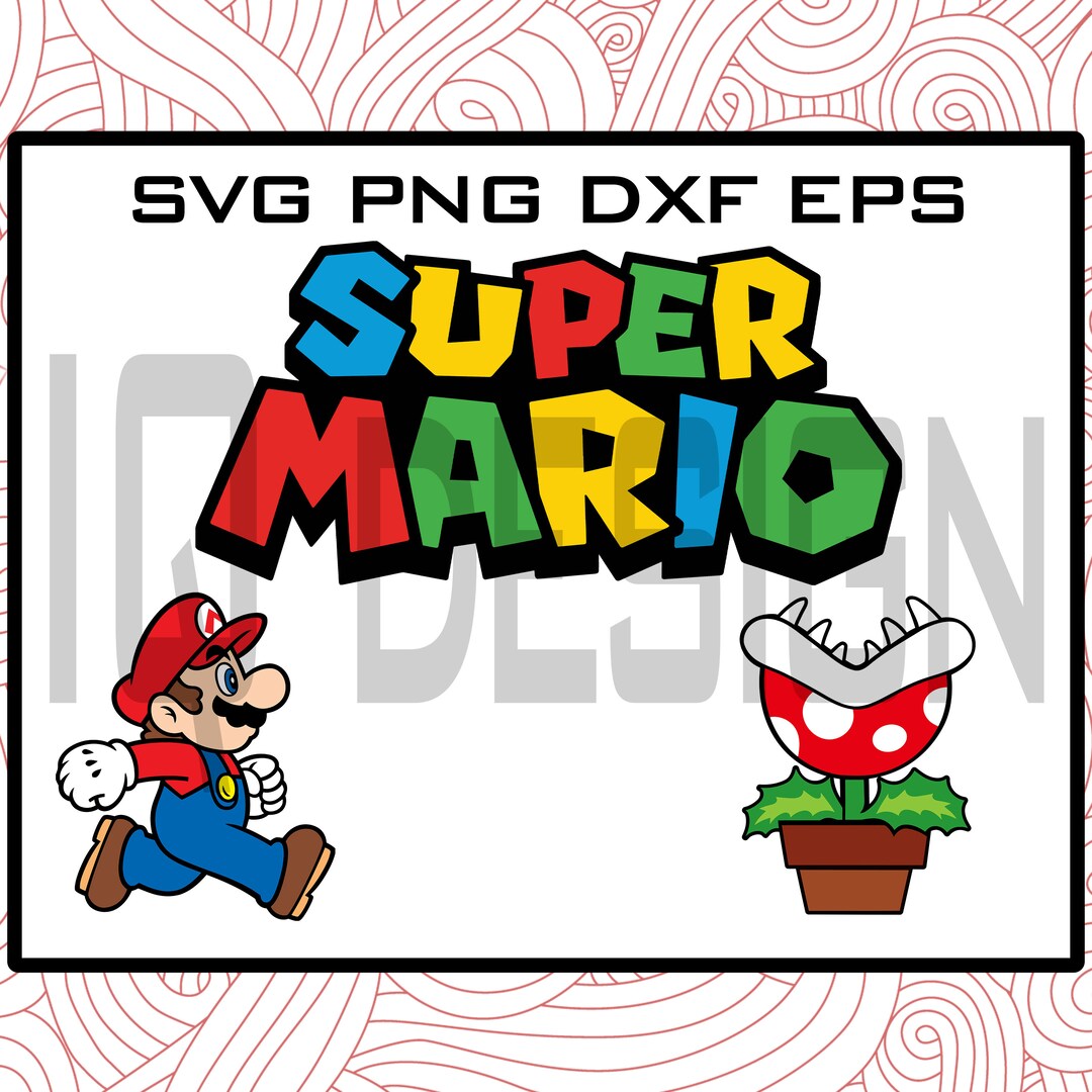 Super Mario Bundle Svg Mario Svg Digital Clipart Super - Etsy