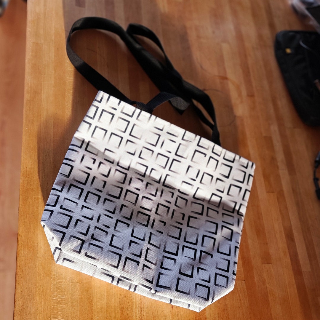 Unique Tote Bag With Abstract Mathematical Pattern Generative Art ...