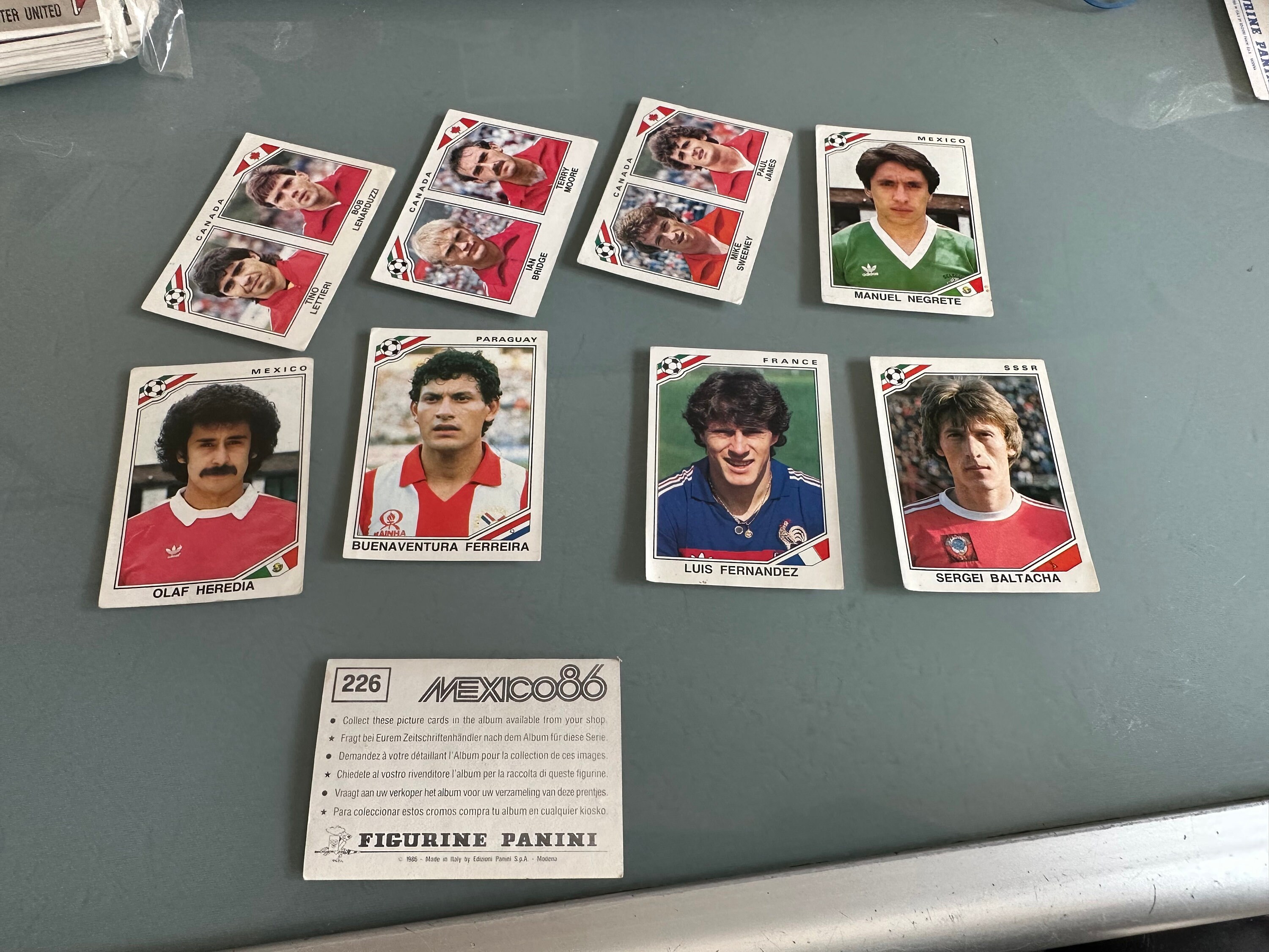 Panini Mexico 1986 Stickers - Etsy