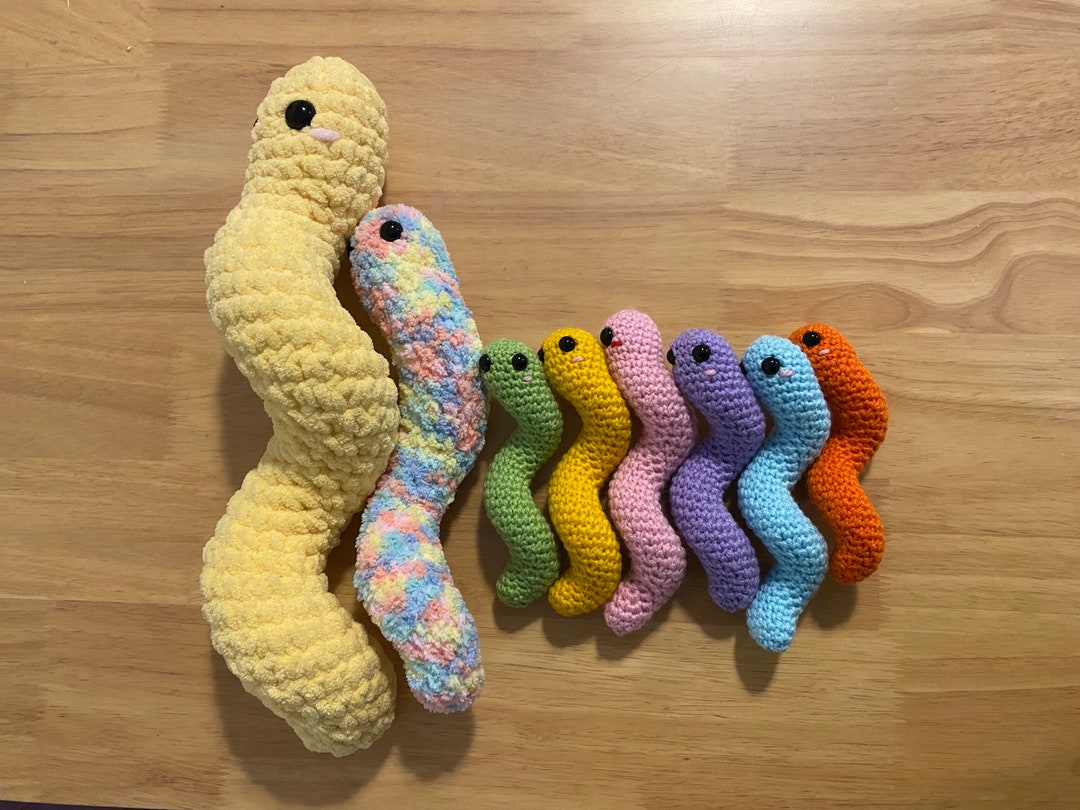 Crochet Spirilla Bacteria Plush - Yarn and Colour Customisable ...