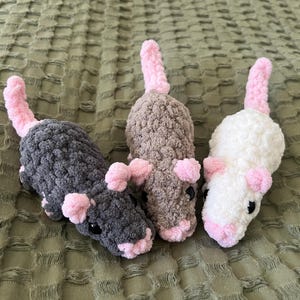 Crochet Baby Rat Plush - Colour Customisable Amigurumi - Etsy