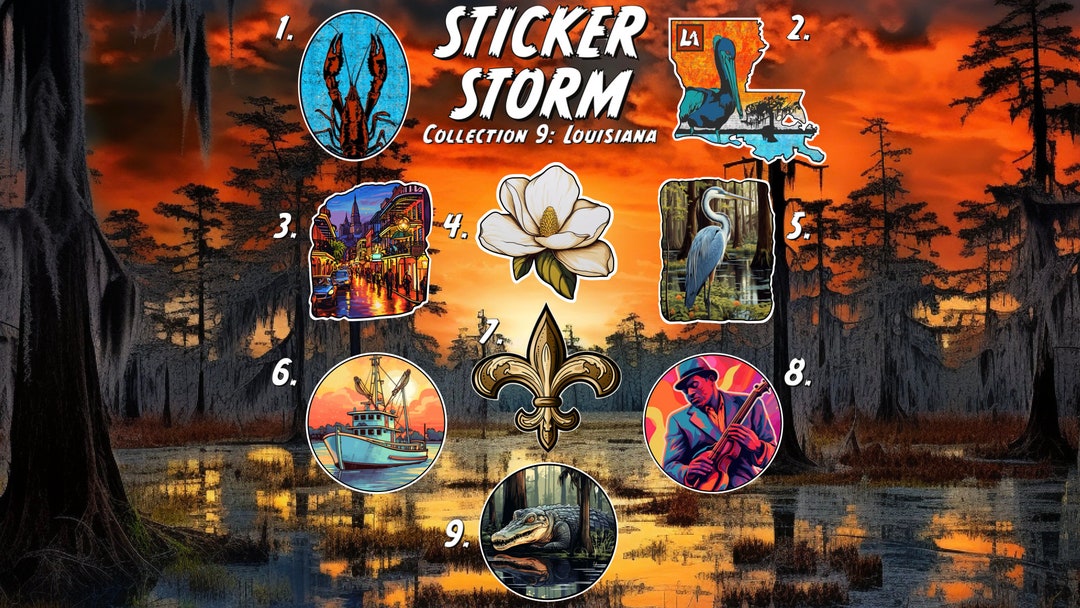 Original Vinyl Stickers STICKER STORM Collection 9: - Etsy