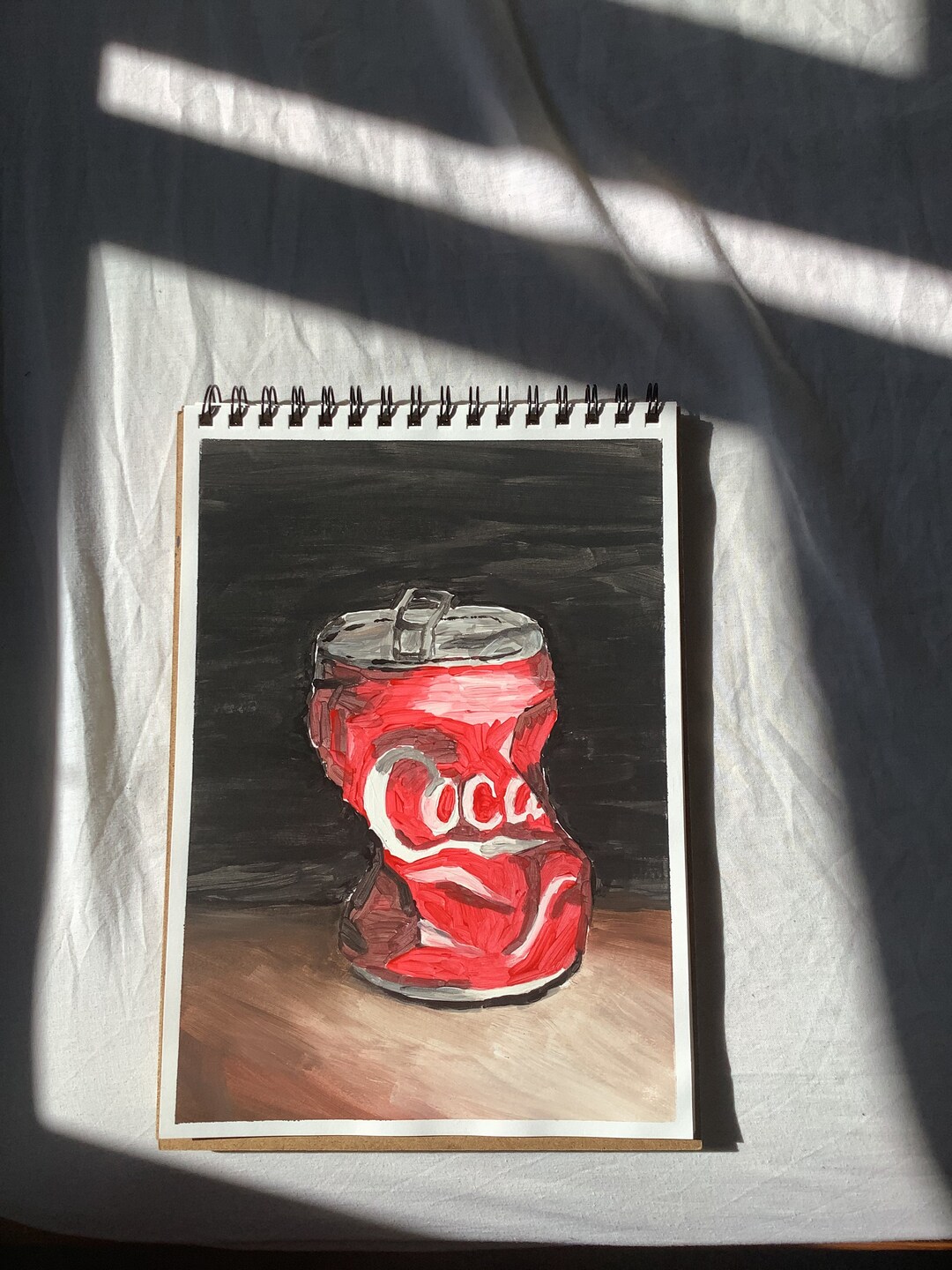 Squashed Cola Can Acrylic Still Life Painting - Etsy