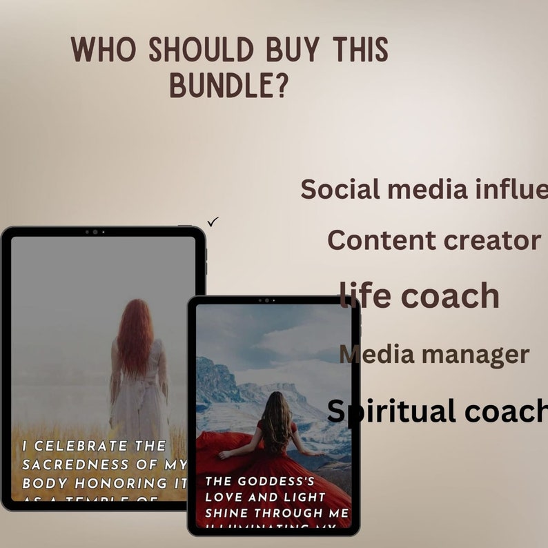 120 Goddess Lady Affirmations IG Story Bundle Pinterest Pins Instagram Stories, Canva Editable ...