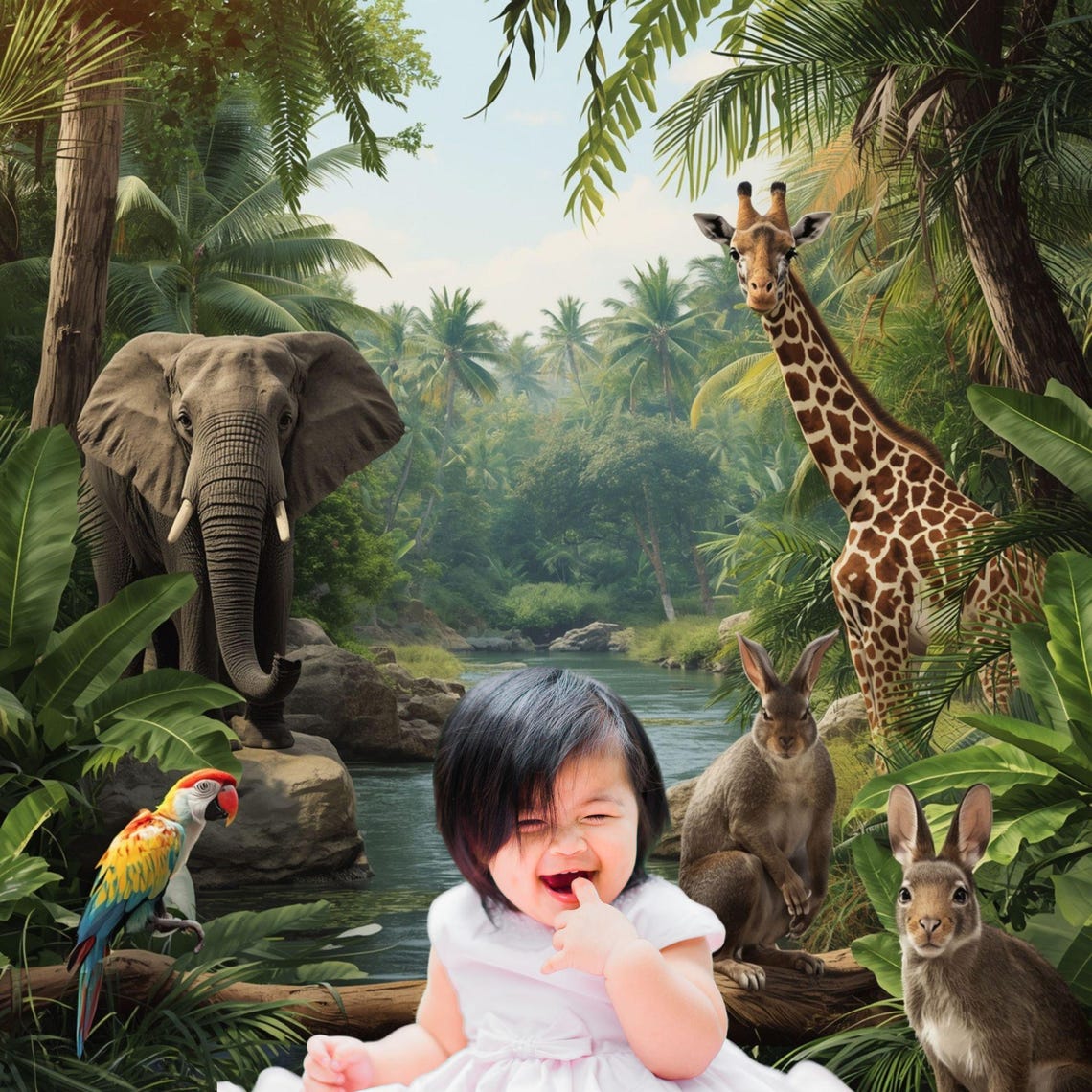 Jungle Safari Digital Backdrop: 50+ Animal Photography Backgrounds ...