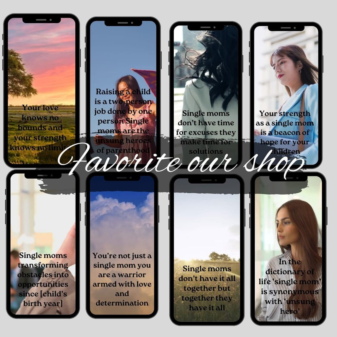 120 Single Mother Motivation Reels: Canva Editable (digital Download ...