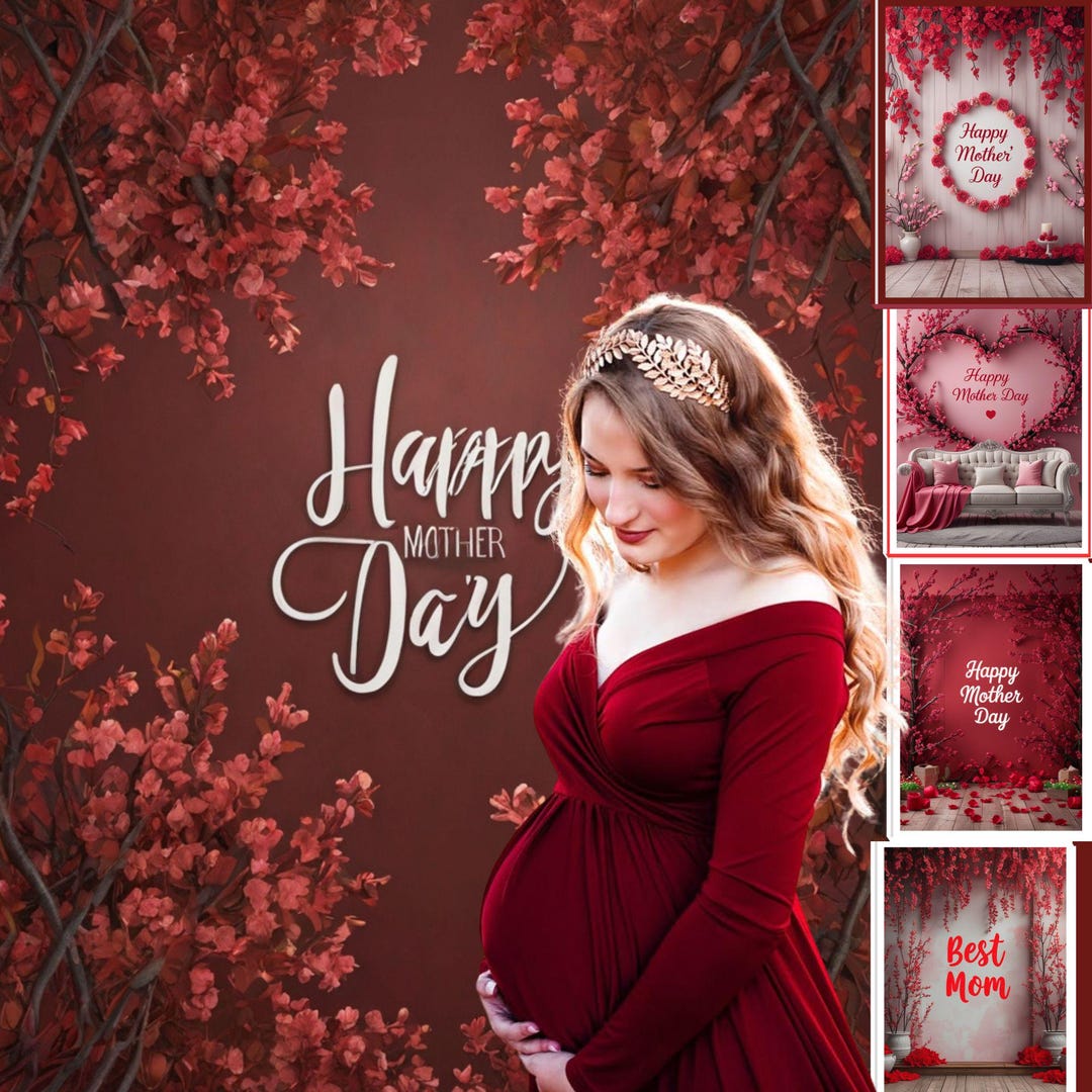 Floral Mother's Day Backdrop Bundle (digital Download) - Etsy