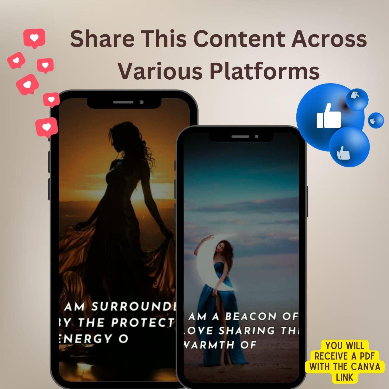 120 Goddess Lady Affirmations IG Story Bundle Pinterest Pins Instagram ...