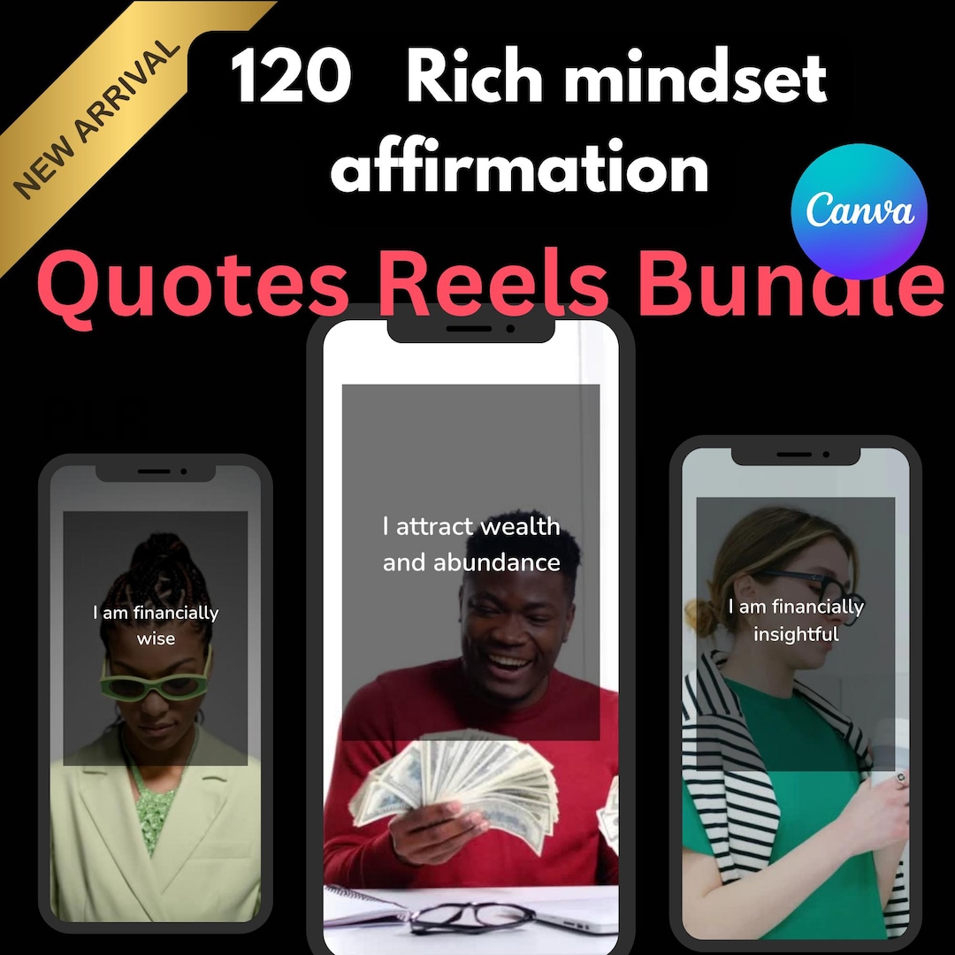 120 Rich Mindset Affirmation Money Motivational L I Wealth, Success ...
