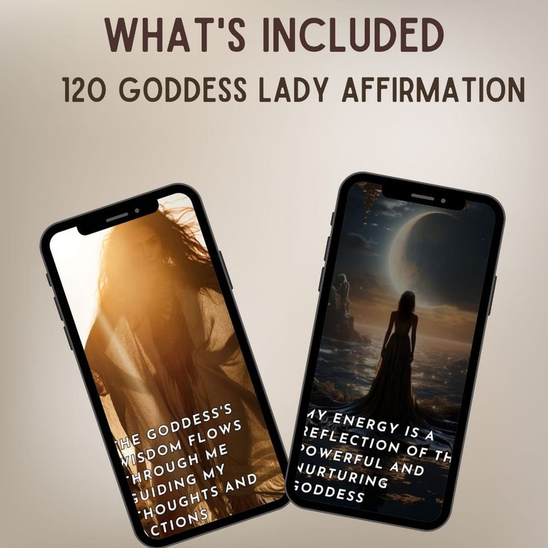 120 Goddess Lady Affirmations IG Story Bundle Pinterest Pins Instagram Stories, Canva Editable ...
