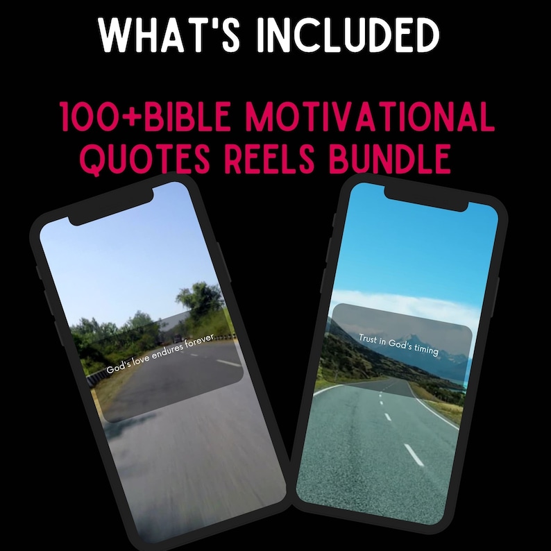 100 Bible Hope Quotes Video Reels Bundle, Instagram Story, Tiktok ...
