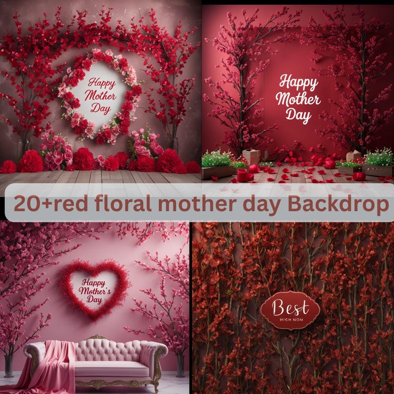 Floral Mother's Day Backdrop Bundle (digital Download) - Etsy
