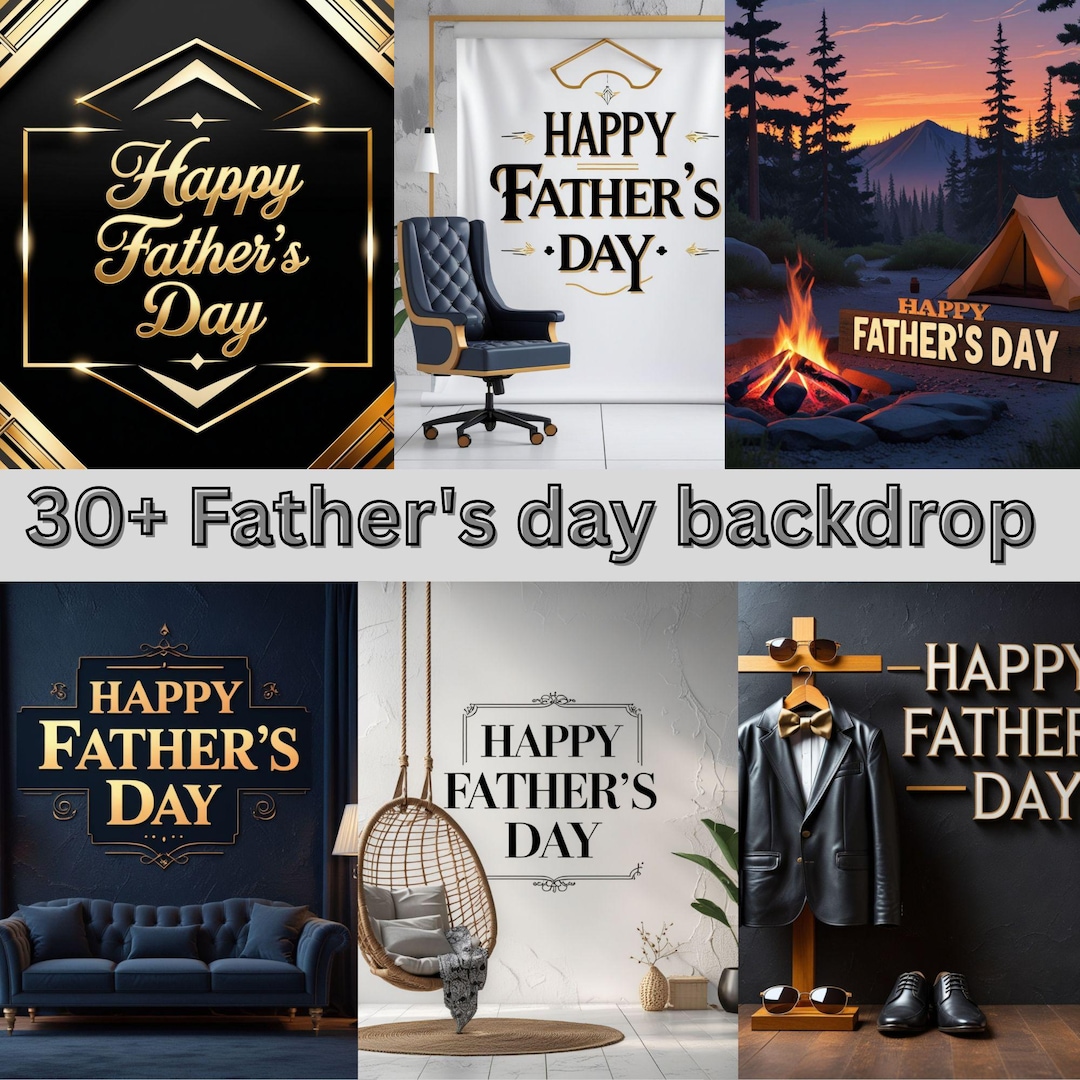 Father's Day Backdrops: Whimsical Photo Overlays (digital Download) - Etsy