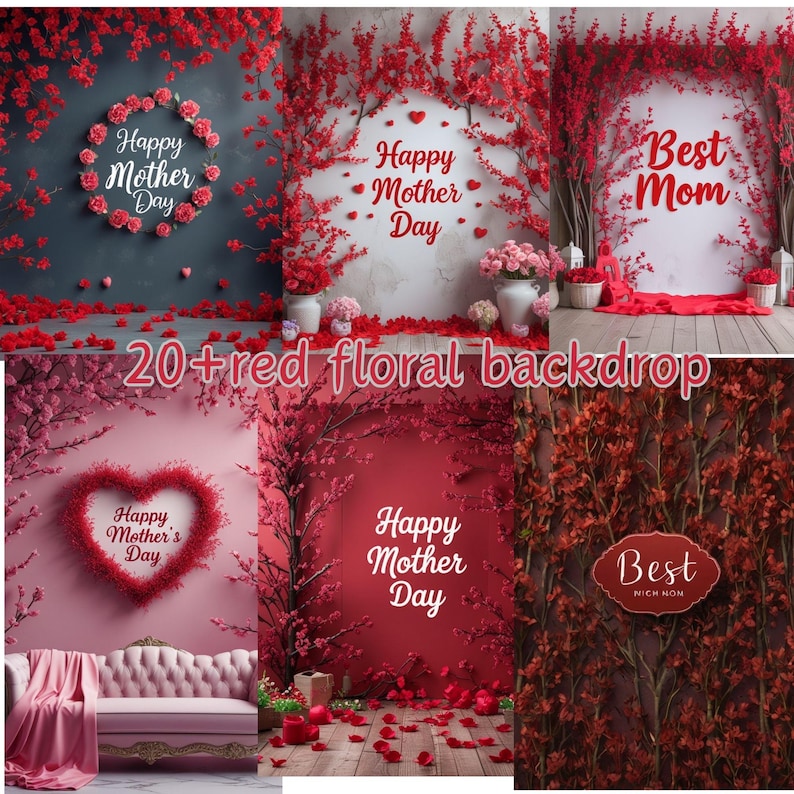 Floral Mother's Day Backdrop Bundle (digital Download) - Etsy