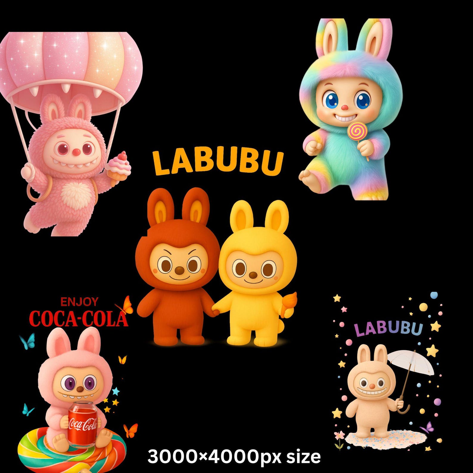 LA BABU Monster Cartoon PNG Clipart – Kawaii Costumed Characters ...