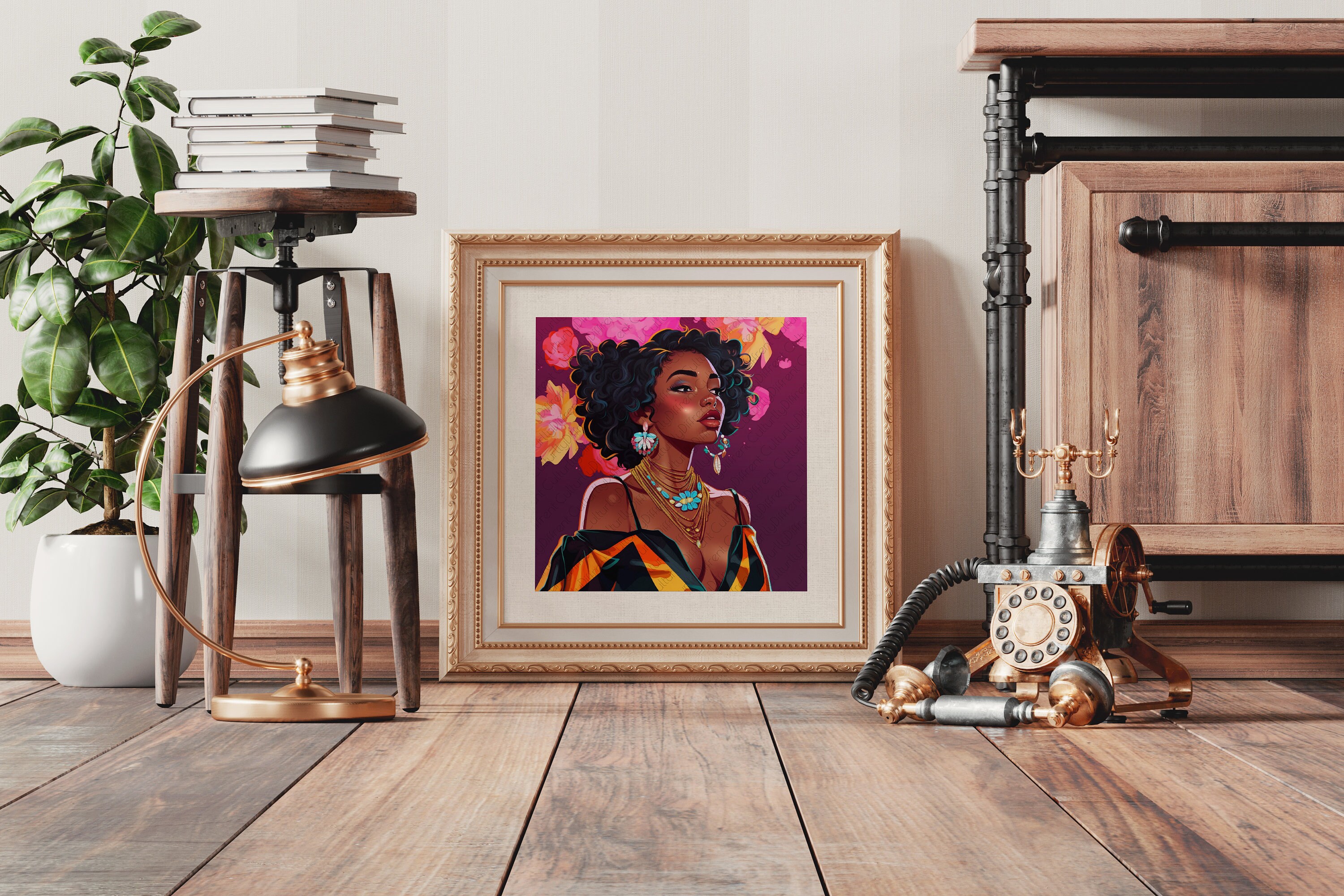 Black Girl Wall Art Black Girl Digital Print Black Girl Digital Artwork African American Girl ...