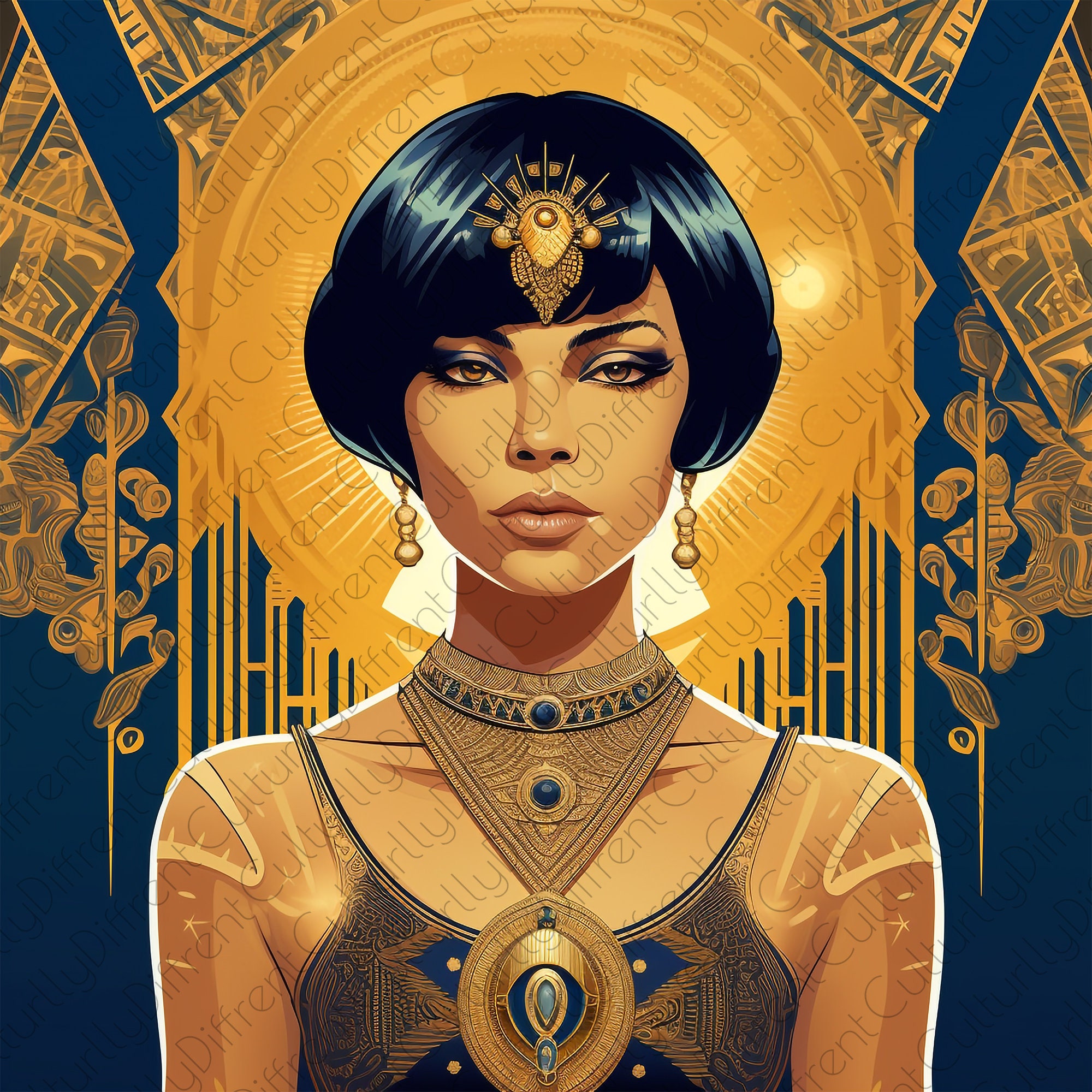 Egyptian Girl Wall Art Egyptian Girl Digital Print Egyptian Girl ...