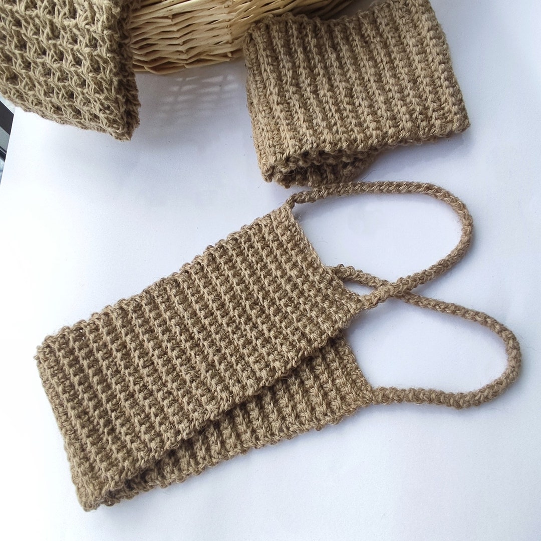 Jute Exfoliating Back Scrubber: Handmade Body Strap, Anti-cellulite - Etsy