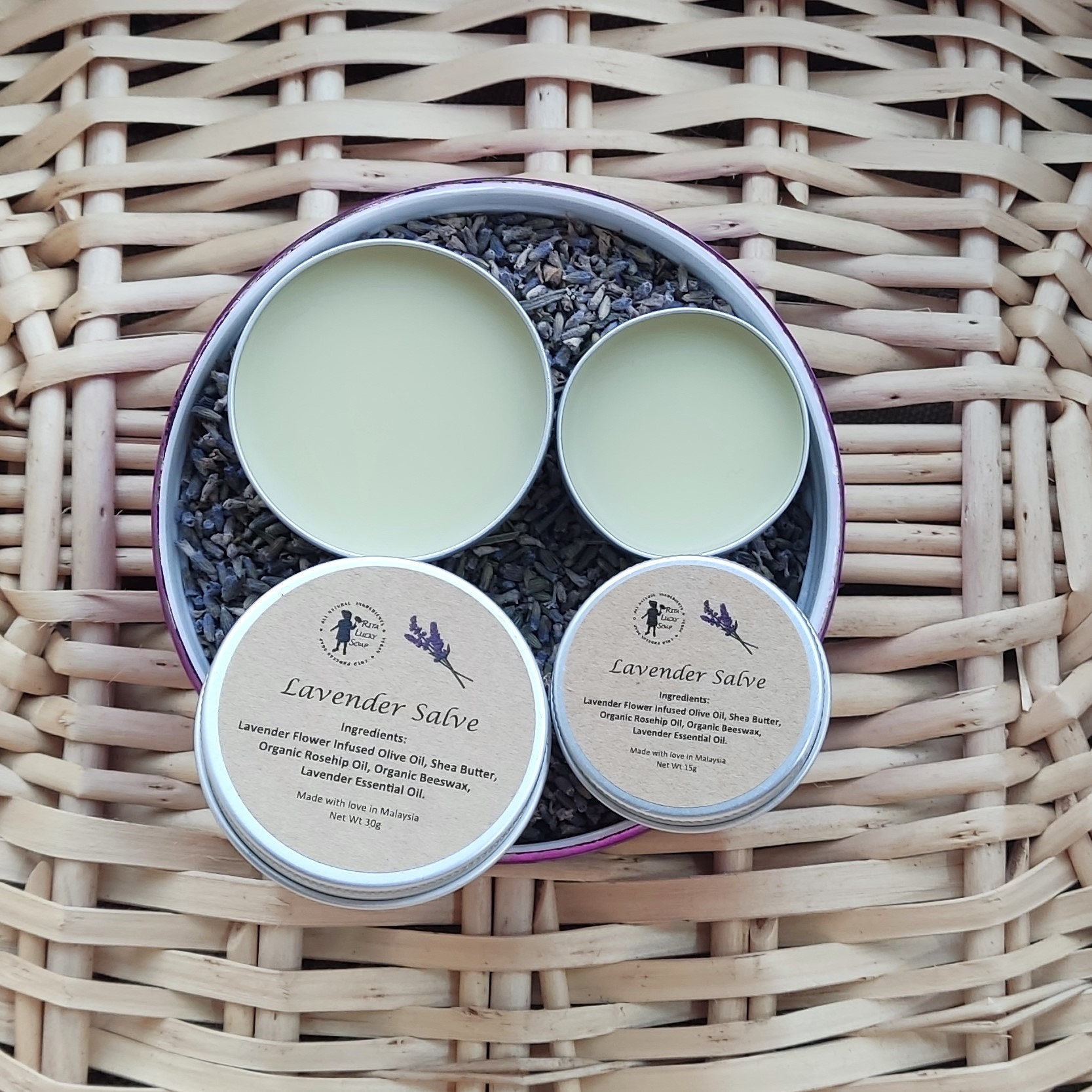 Lavender Salve Homemade Organic Lavender Salve Gift for Mom Gift for ...