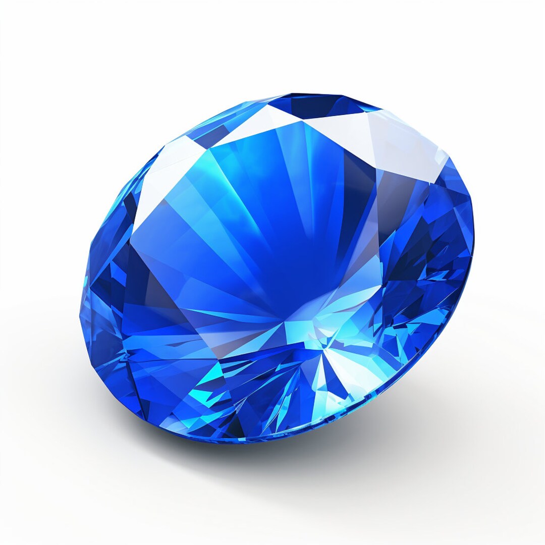 Lustrous Sapphire Oval Gemstone Clipart Stone Clipart Jewel - Etsy