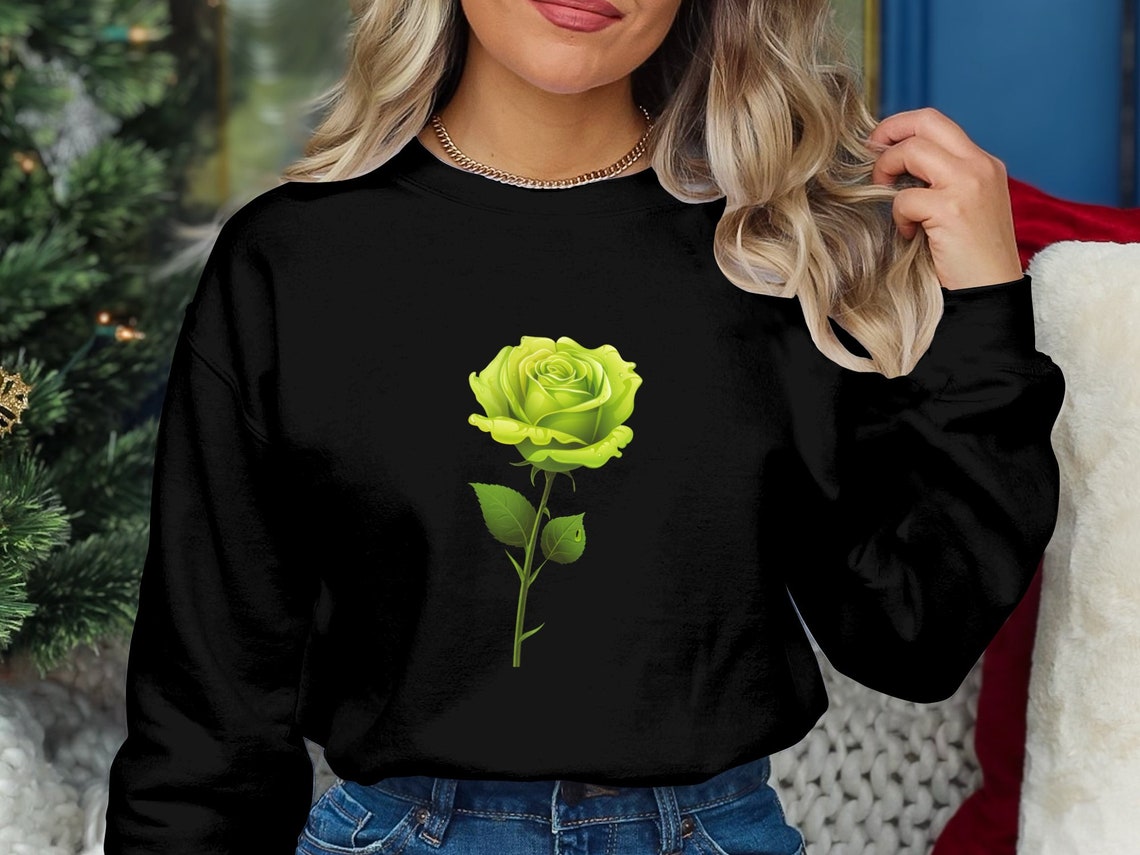 Bright Green Rose Clipart, Flower Vector File, SVG, High Resolution PNG ...