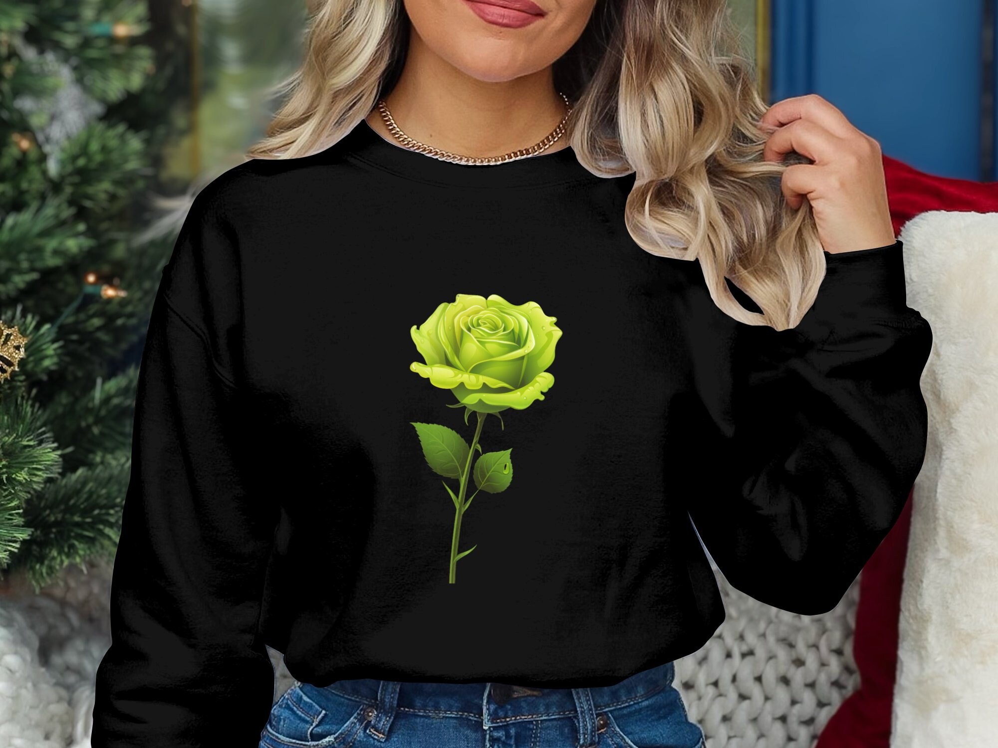 Bright Green Rose Clipart, Flower Vector File, SVG, High Resolution PNG ...