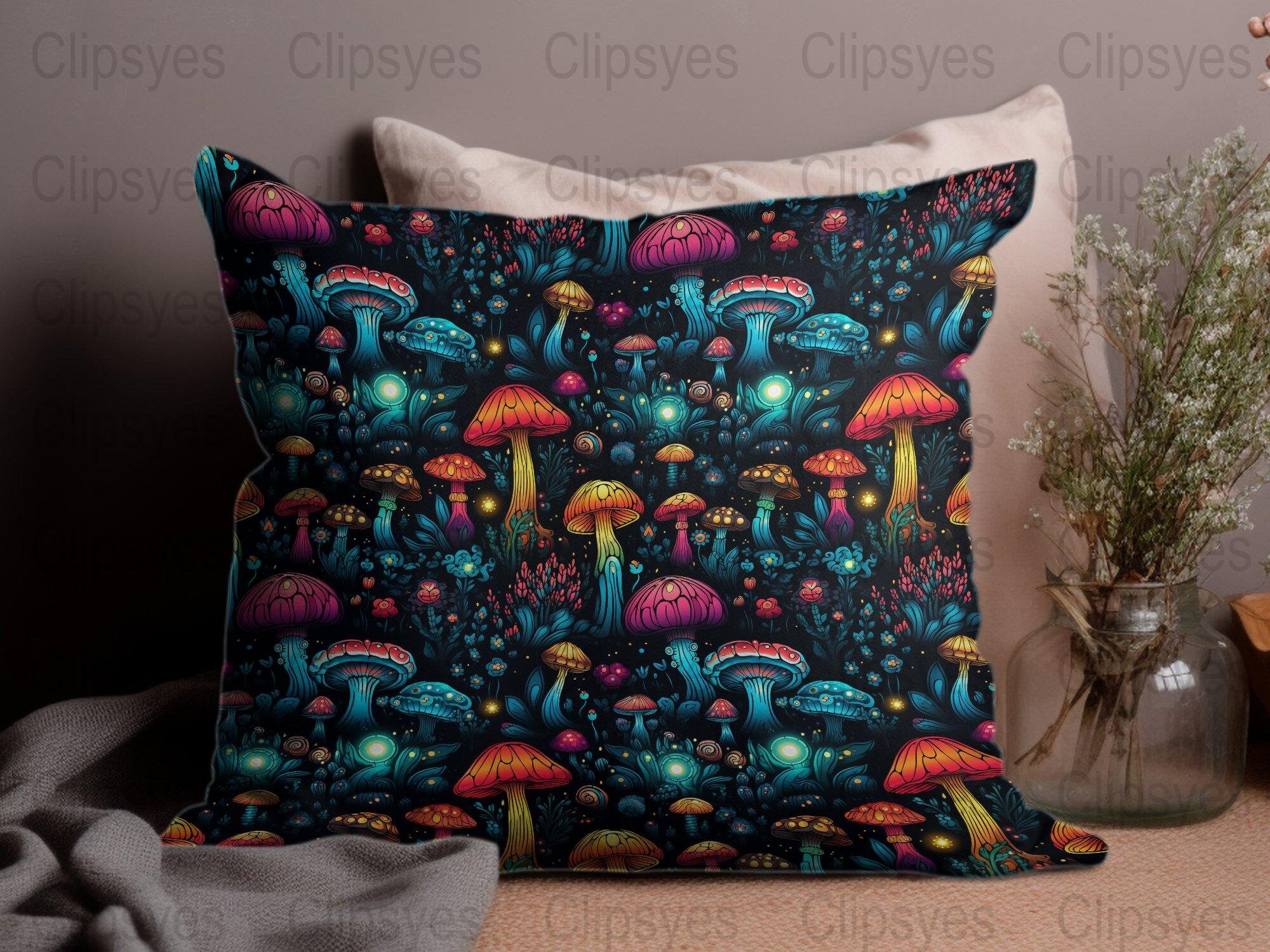 Glowing Mushroom Bog Seamless Pattern Repeating Pattern PNG - Etsy