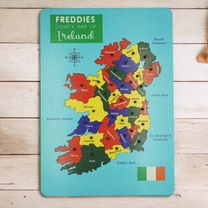 Personalised, Wooden, Ireland Map Puzzle, Kids Puzzle - Etsy