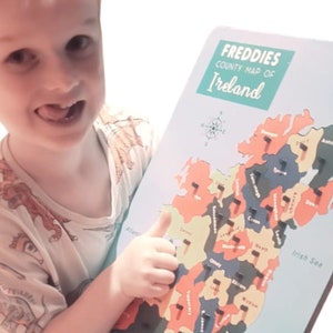 Personalised, Wooden, Ireland Map Puzzle, Kids Puzzle - Etsy