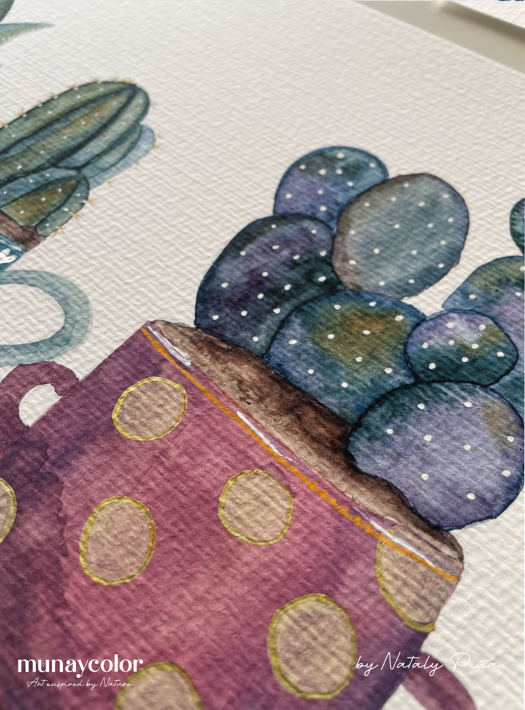 Succulent Watercolor/succulent Wall Art/illustration of Flowerpots ...