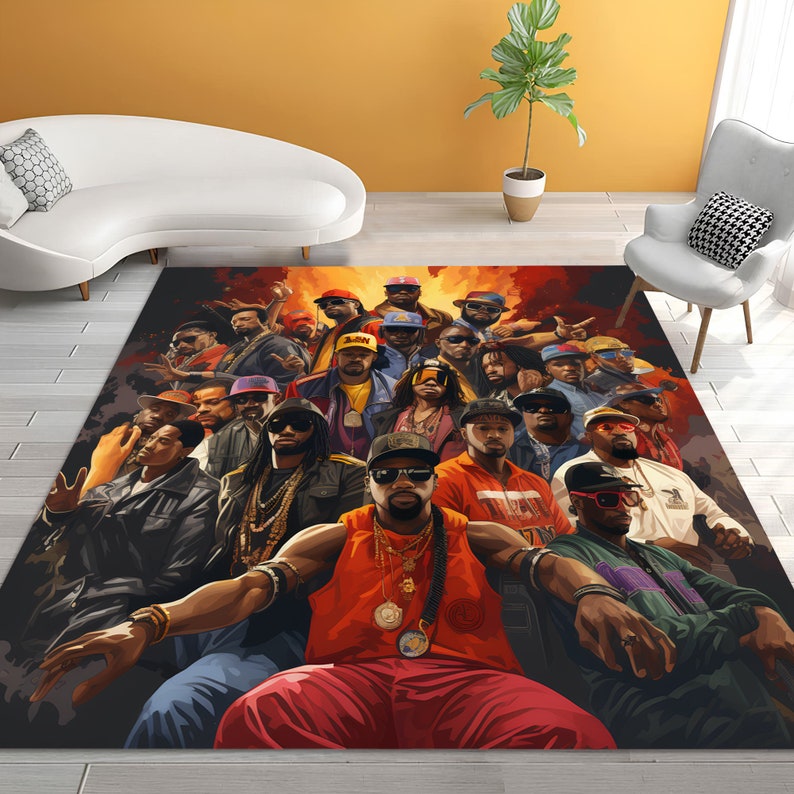 Hip Hop Rug Hip Hop Legends Rug Rapper Rug Biggie Smalls - Etsy Denmark
